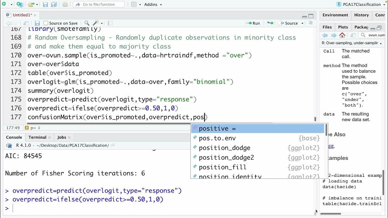 Imbalance Data using R ROSE & SmoteFamily - YouTube