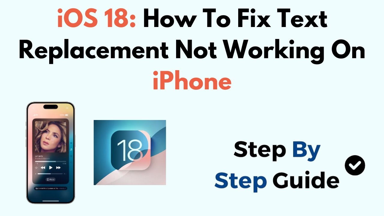 iOS 18: How To Fix Text Replacement Not Working On iPhone - YouTube