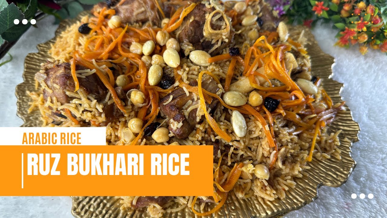 Ruz Bukhari Rice Recipe | Bukhari Rice with Lamb Meat | Middle East ...