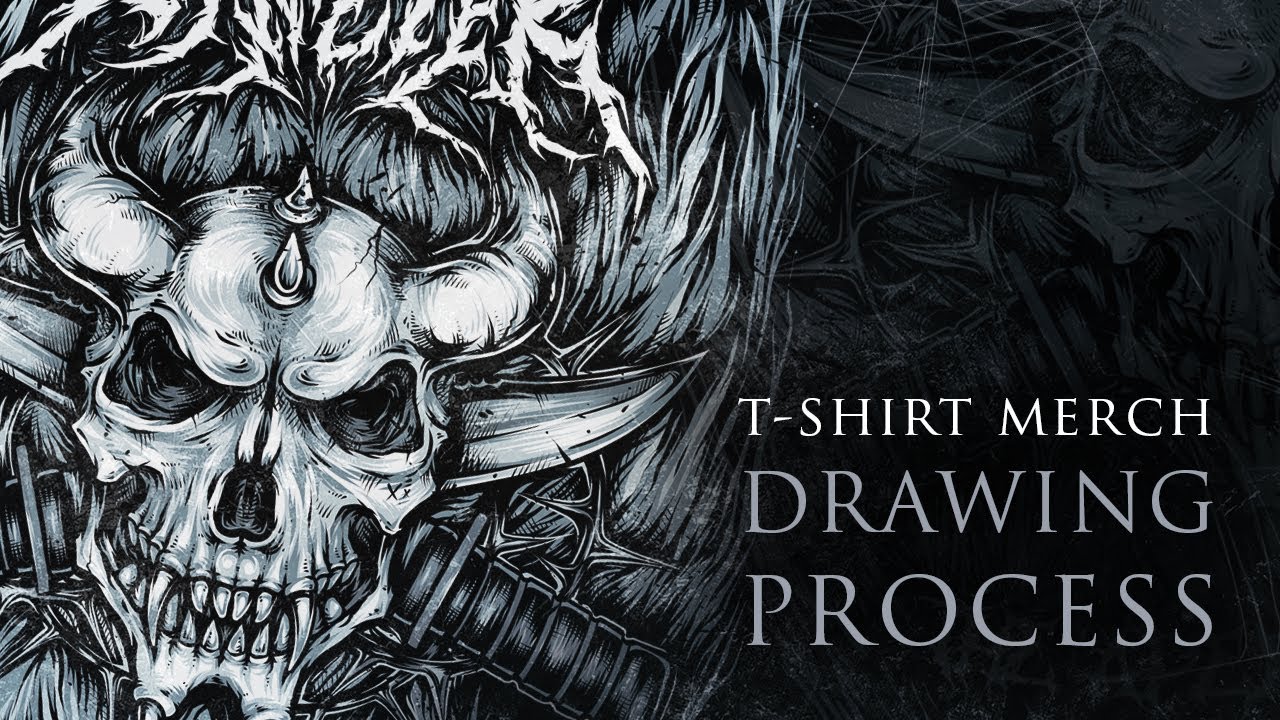 SINIZTER MERCH | HOW TO DRAW T-SHIRT MERCH | DRAWING PROCESS - YouTube