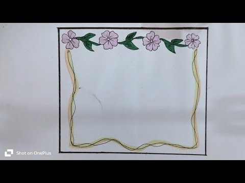 Border design। How to draw easy border design - YouTube