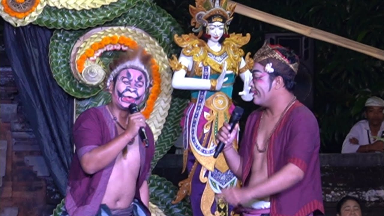 Lawak Bali Full Lucu // Pura Dalem Desa Adat Br. Sayan - YouTube