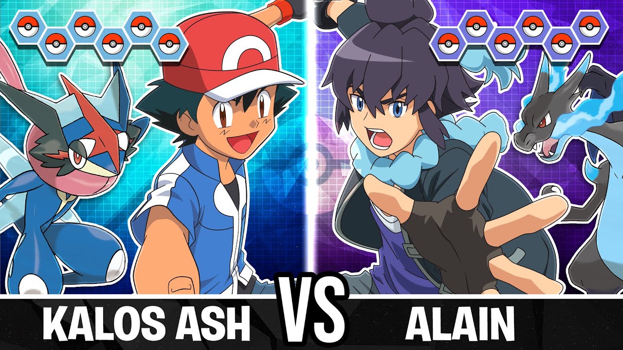 Kalos Ash vs Alain - Pokemon Battle - YouTube