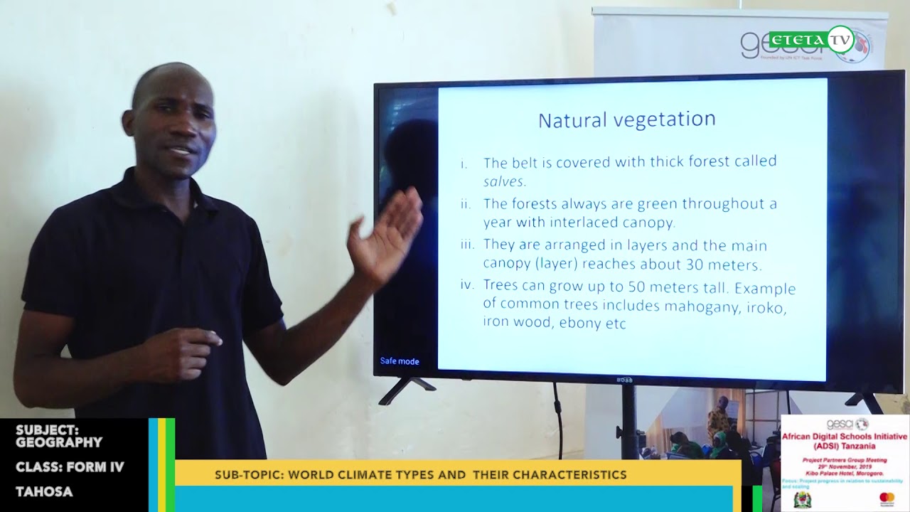 GEOGRAPHY FORM II TOPIC: CLIMATE AND NATURAL REGIONS SUB TOPIC: WORLD ...