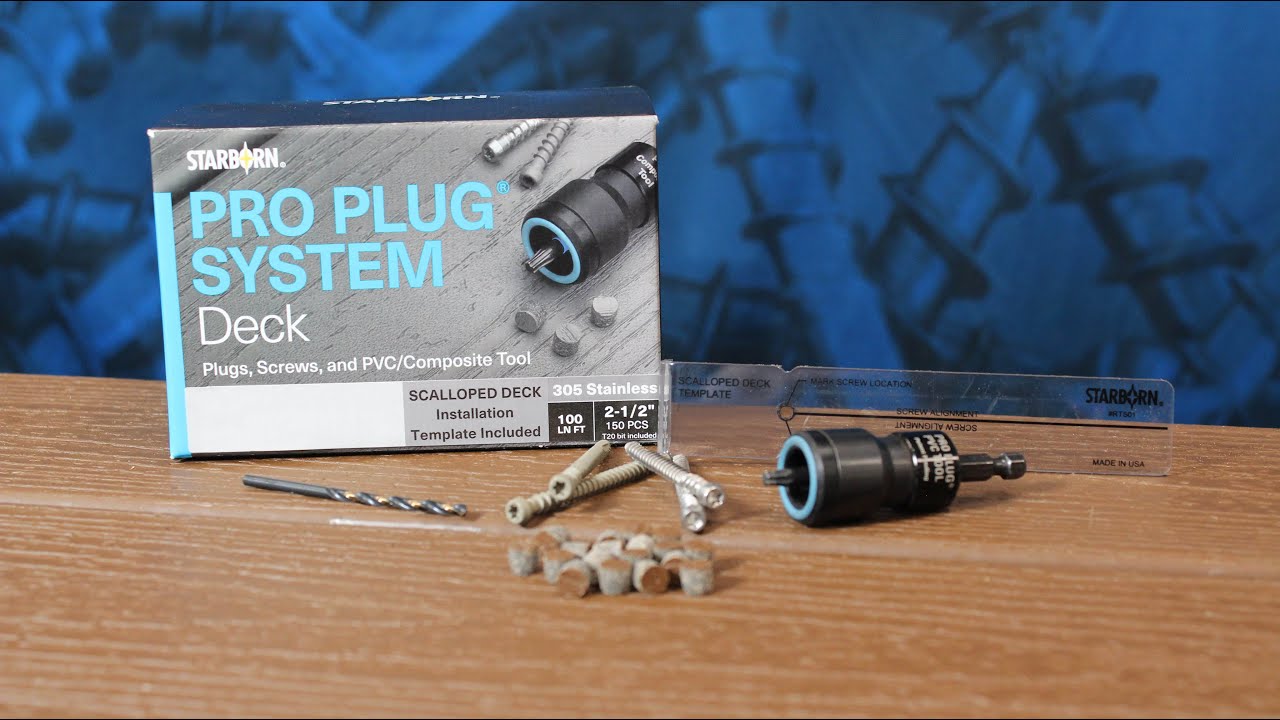 Pro Plug® System Scalloped Deck Template - YouTube