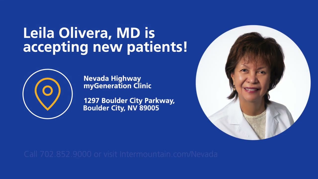 Meet Leila Olivera, MD from our Nevada Highway myGeneration Senior ...