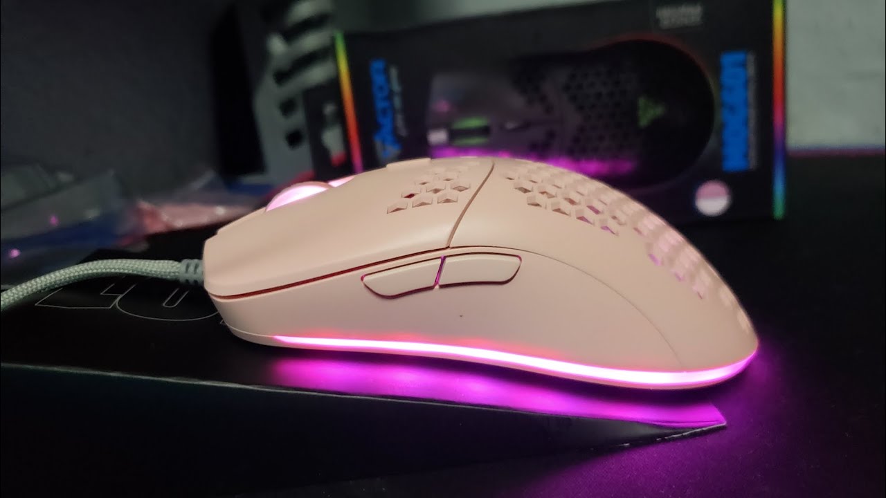 umboxing game factor MOG601, el mouse gama media con hoyitos - YouTube