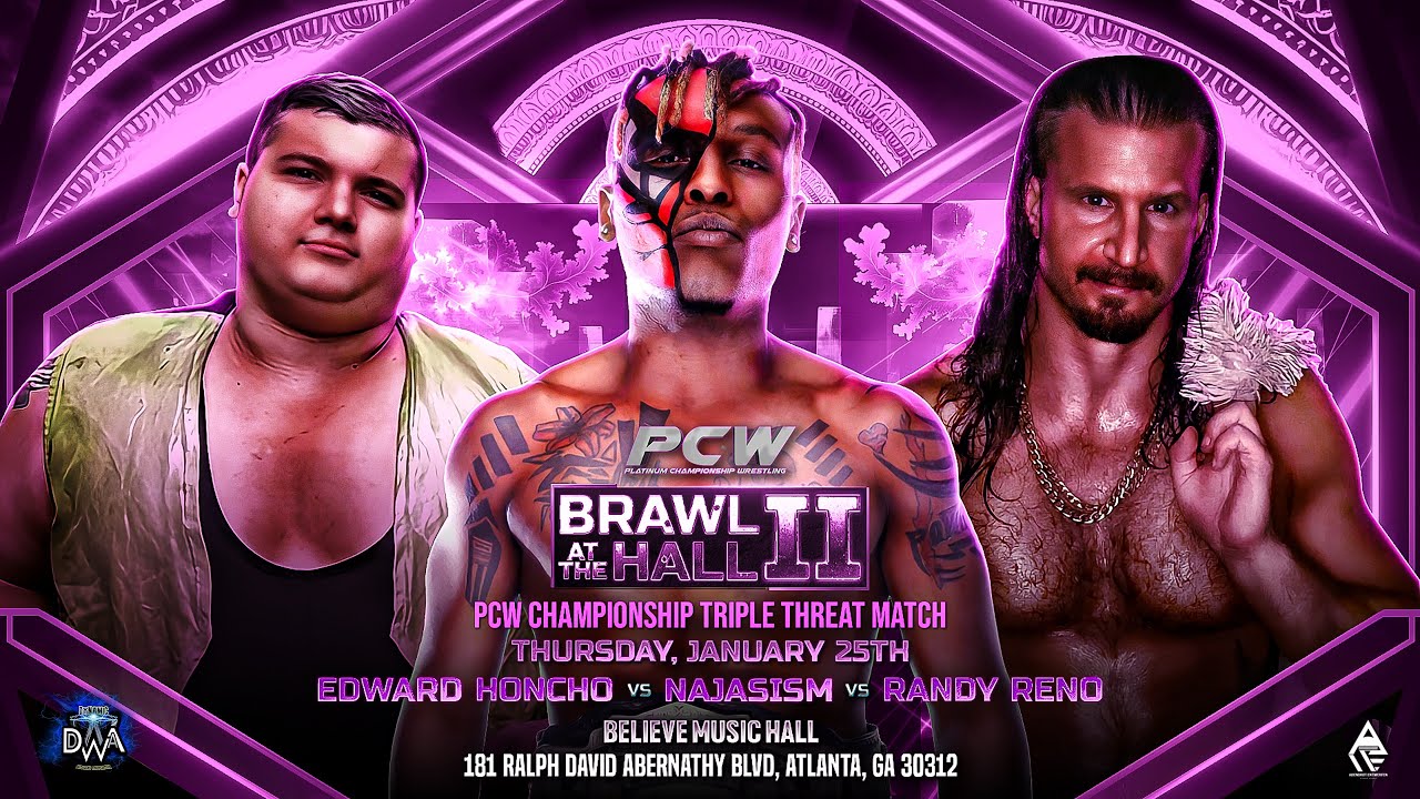 Brawl at the Hall 2 - PCW championship Triple Threat - Edward Honcho vs ...