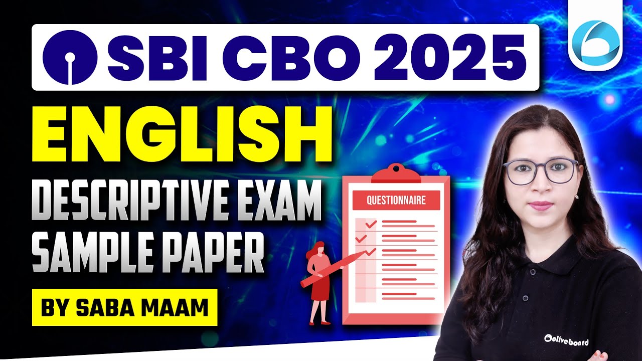 SBI CBO Descriptive Sample Paper | SBI CBO English Class | SBI CBO 2025 ...