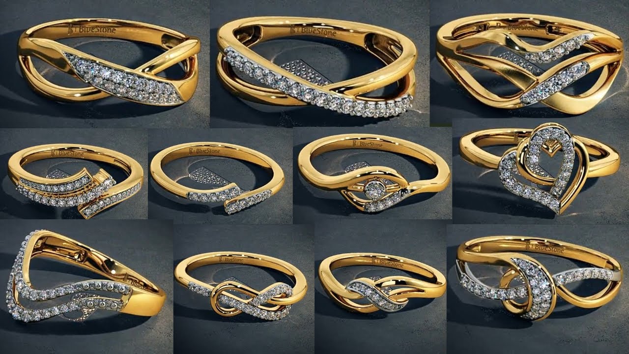 Engagement gold ring with Price l latest gold diamond ring designs l ...