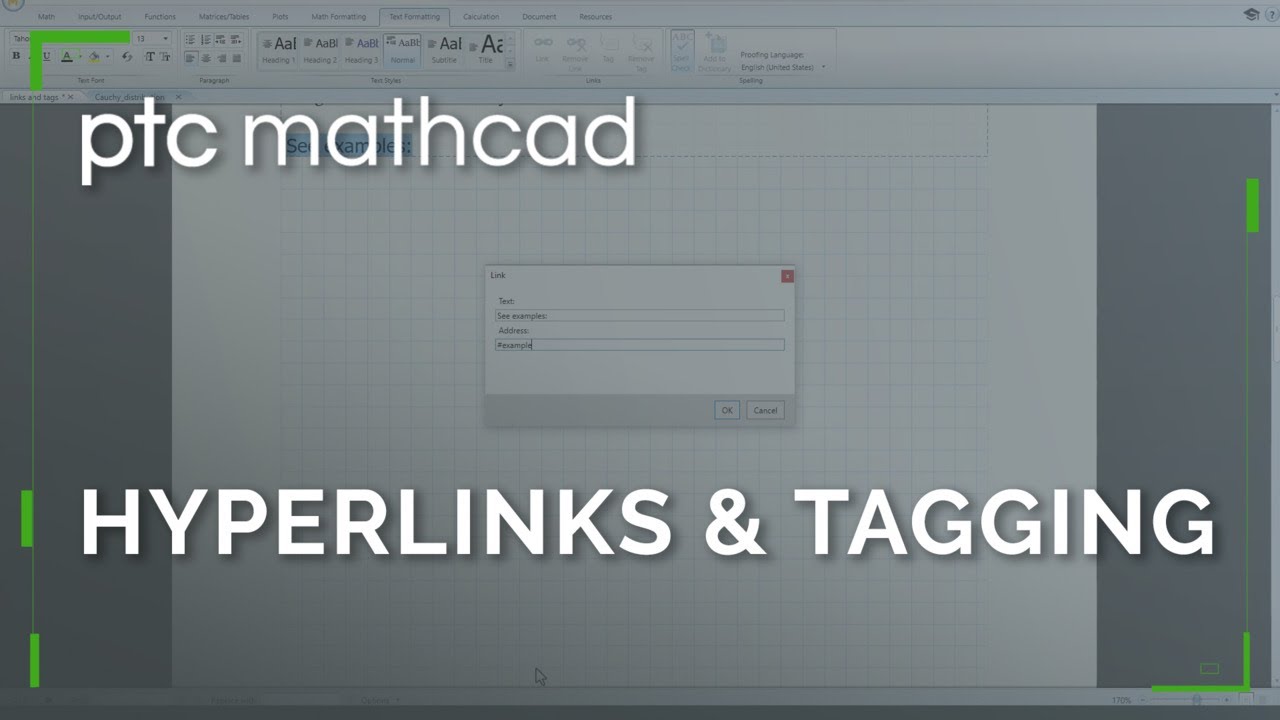 Links & Tags in PTC Mathcad Prime - YouTube