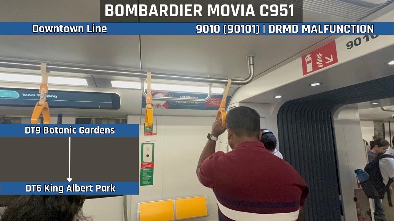 [DRMD Malfunction] 🔵 Bombardier Movia C951 (9010) [Botanic Gardens → ...