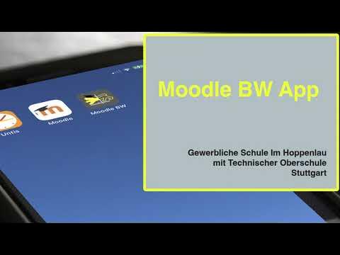 Anmeldung in der Moodle BW App - YouTube
