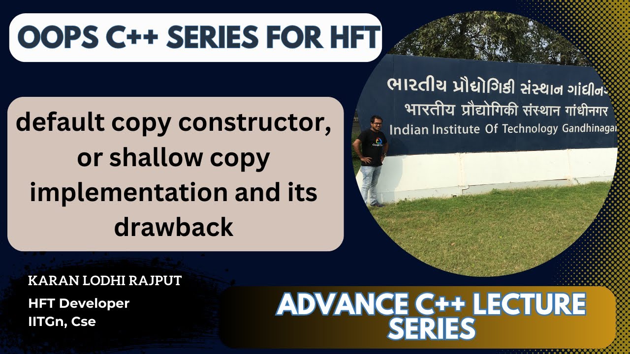 Lecture C Default Copy Constructor Implementation Of Shallow Copy 4558