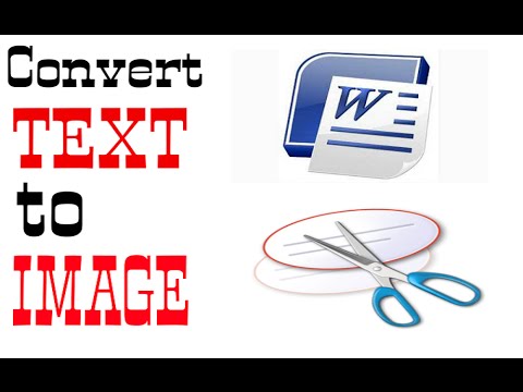 How to convert text to image easily - YouTube