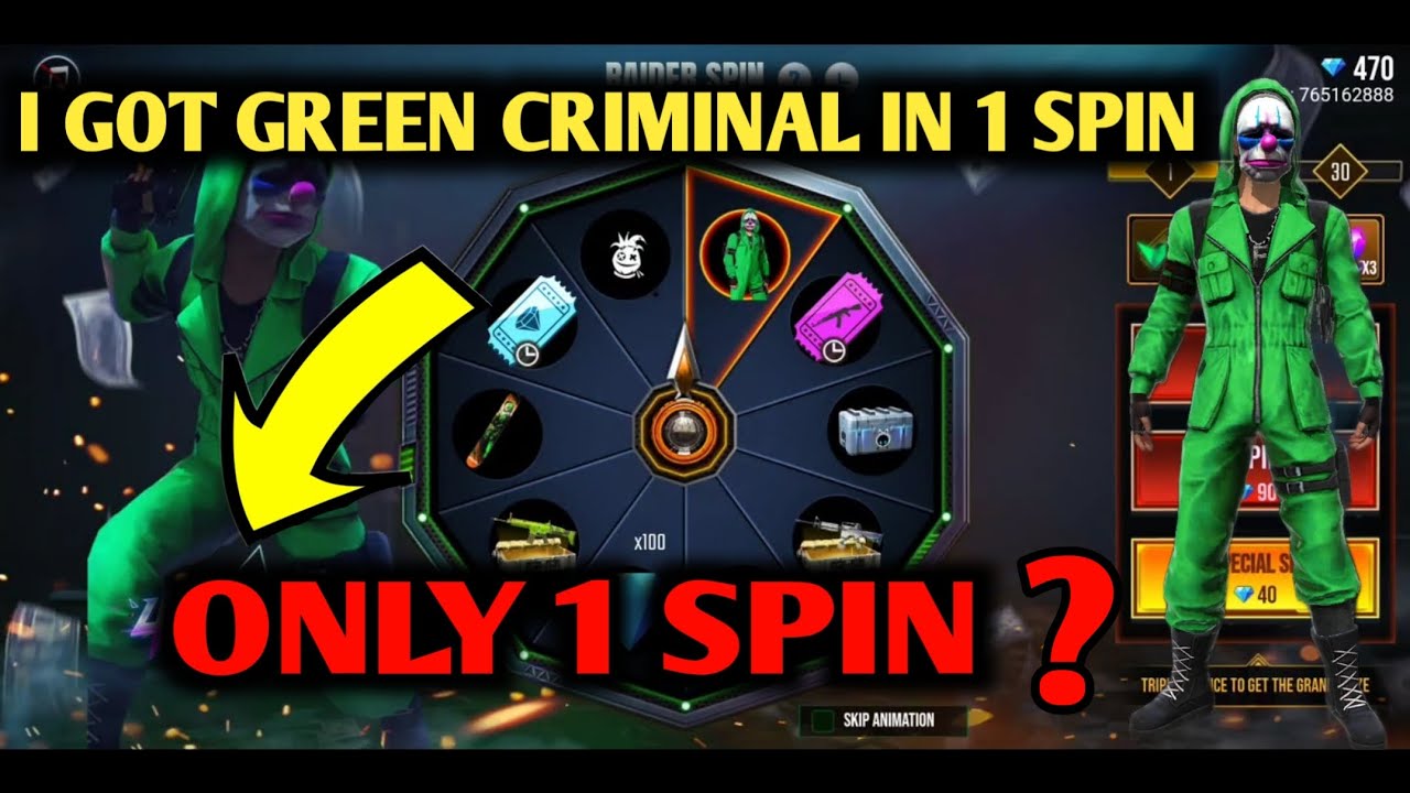 Free Fire Green Criminal Bundle New Event || How To Get Green Criminal ...
