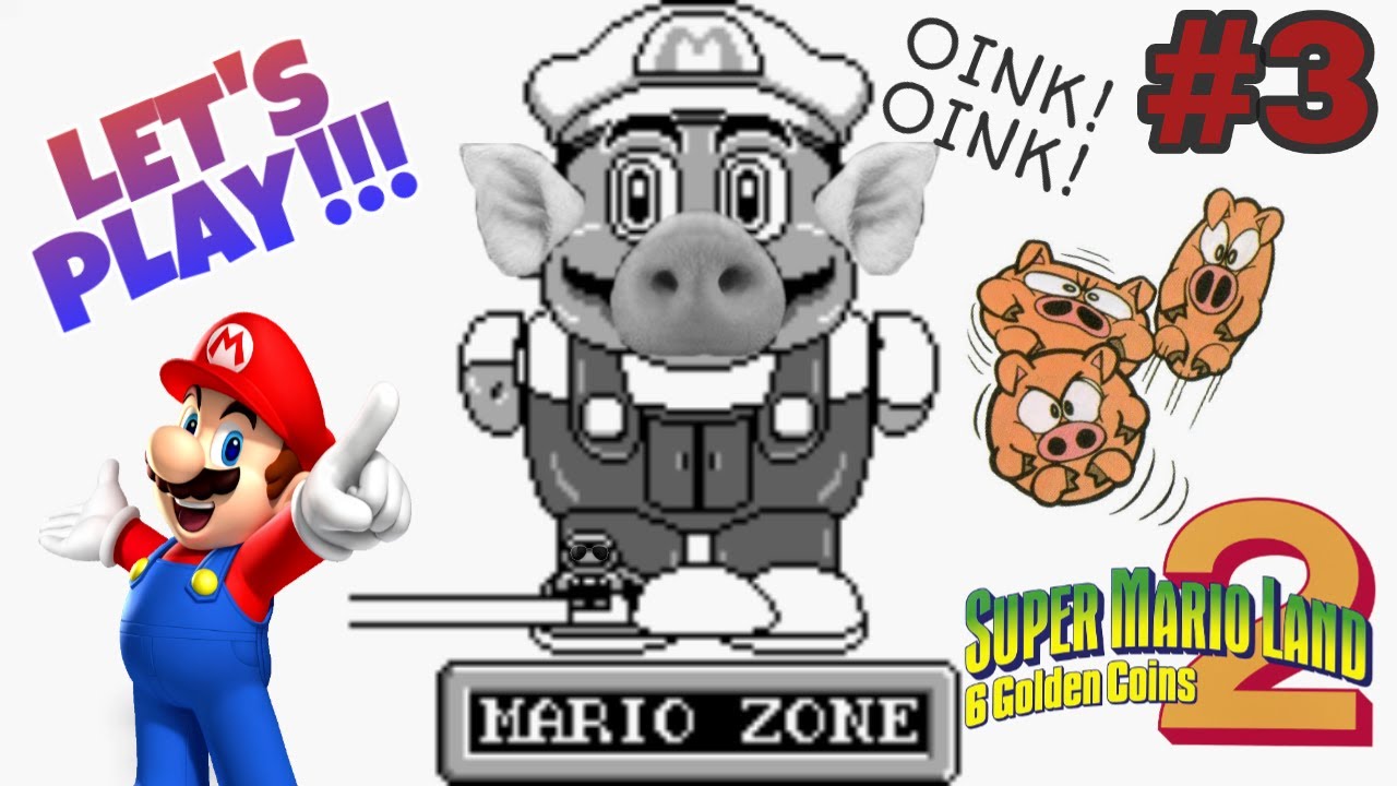 Mario is a PIG... Three Little Pigs | Super Mario Land 2: 6 Golden ...