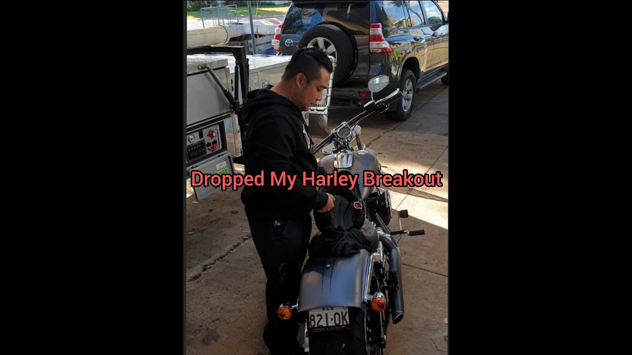 Dropped My Harley Davidson Breakout - YouTube