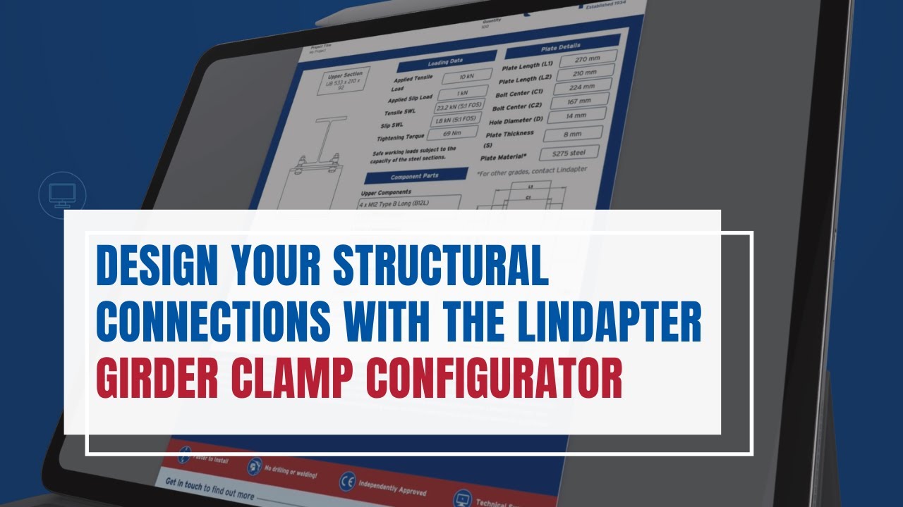 Lindapter Girder Clamp Configurator Step by Step - YouTube