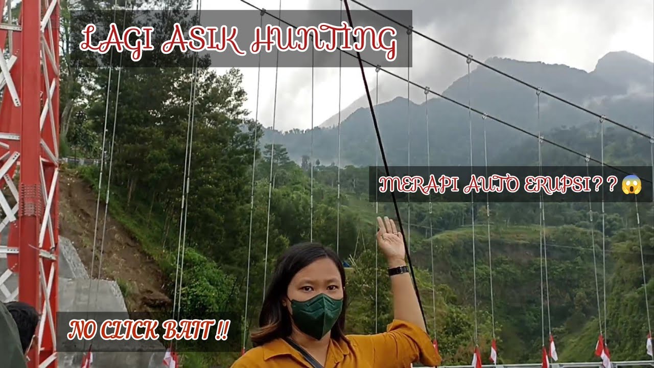 VIEW GUNUNG MERAPI PURBO ERUPSI DI GIRPASANG KLATEN - YouTube