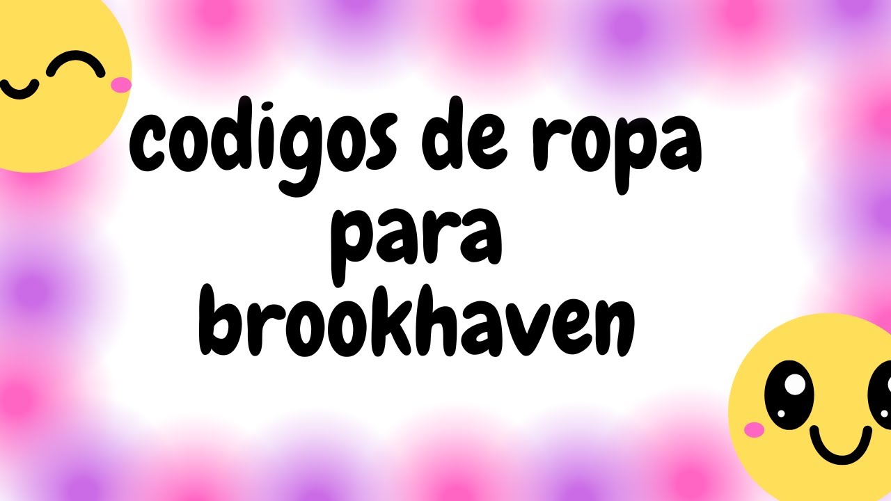 codigos de ropa para brookhaven - YouTube