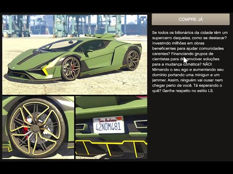 Nova Lamborghini com Metralhadora (Pegassi Ignus Armado) - YouTube