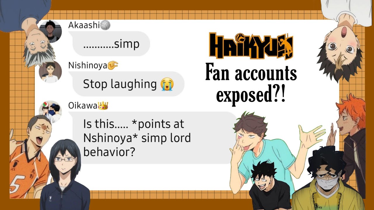 Haikyuu characters and their Fan Accounts || Haikyuu Texts - YouTube