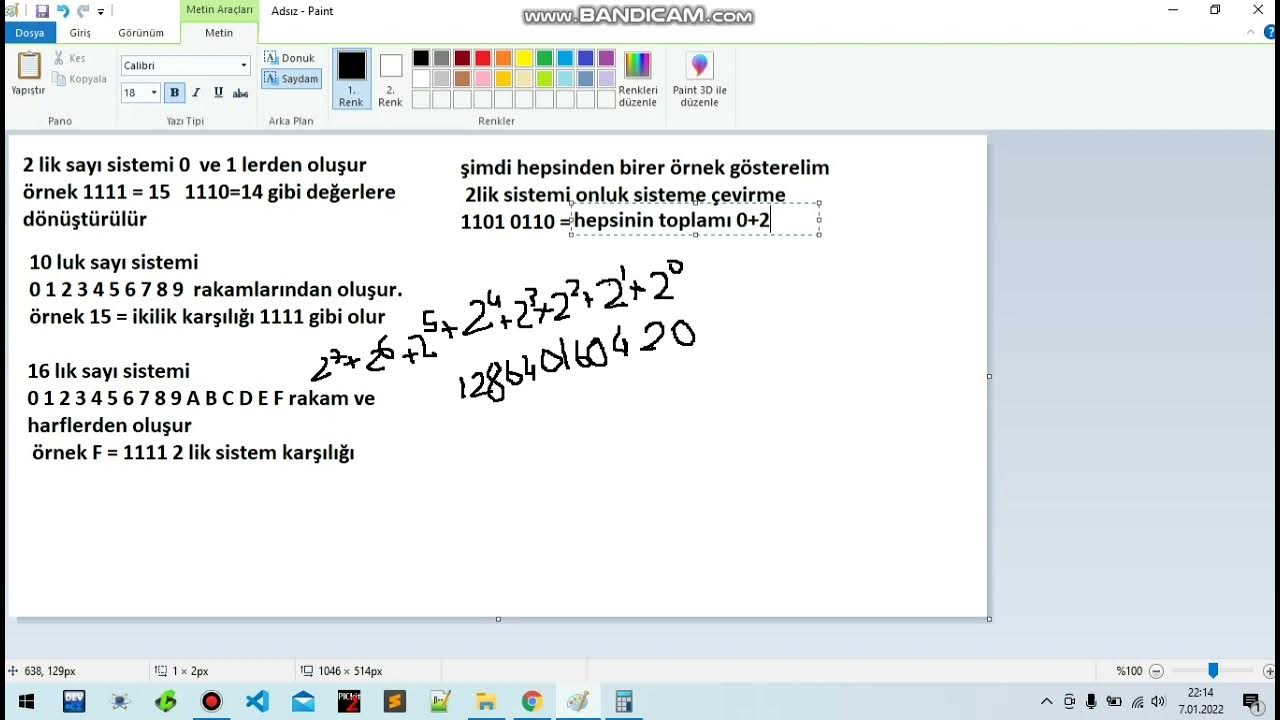 Sayi sistemleri Binary Decimal Hexedecimal - YouTube