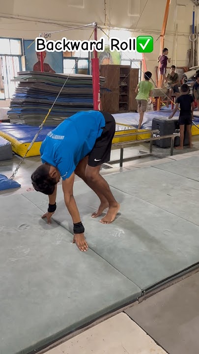 How to do backward roll in gymnastics #backwardroll #gymnastics # ...