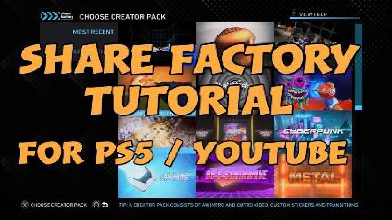 How To Edit PS5/ PS4 Videos For Youtube Using Share Factory - YouTube