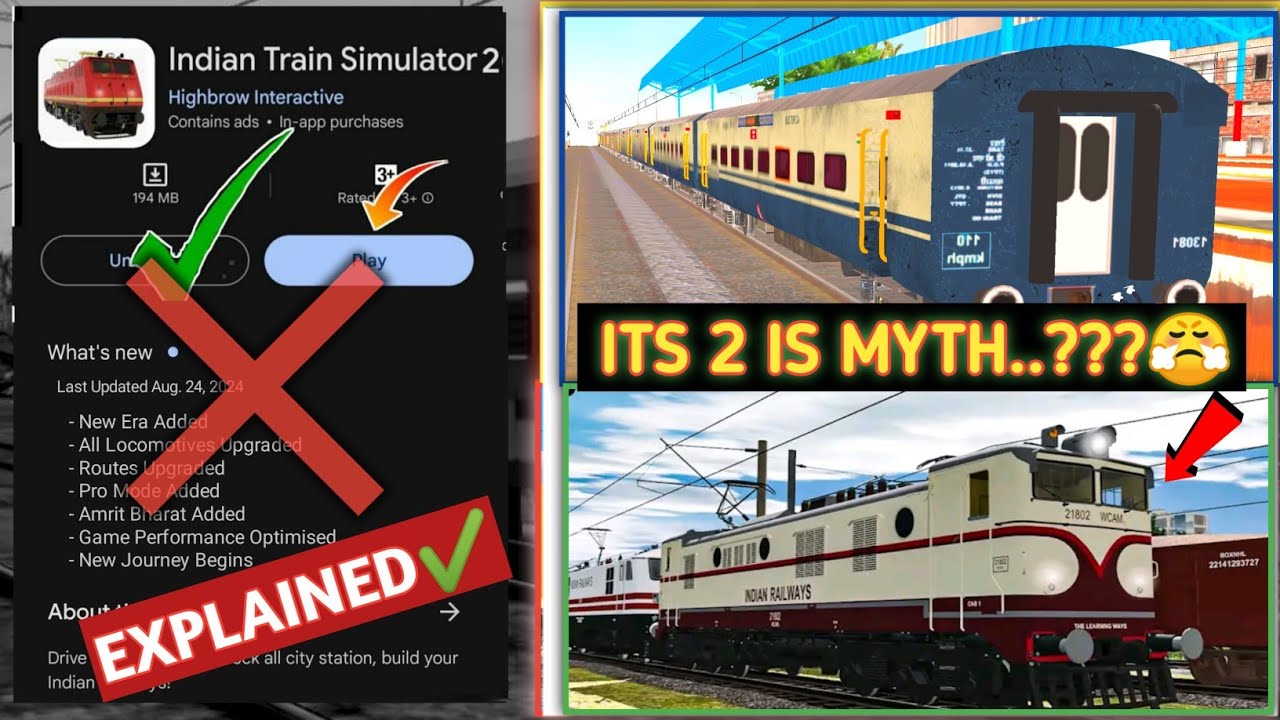 Indian Train Simulator 2 New Update | Is ITS 2 is Myth ? | Full ...