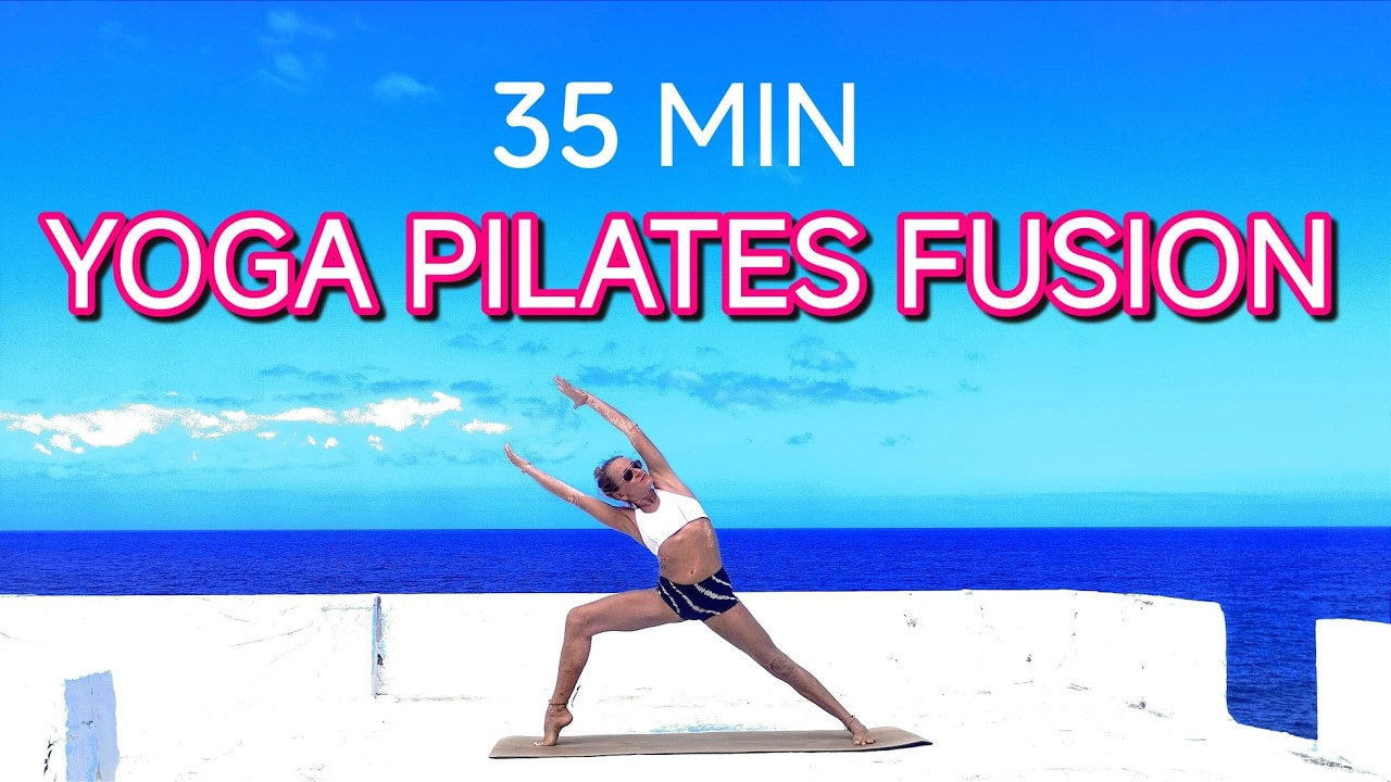 35 MIN POWER YOGA PILATES FUSION WORKOUT | KRAFT, FLEXIBILITÄT & SCULPT ...
