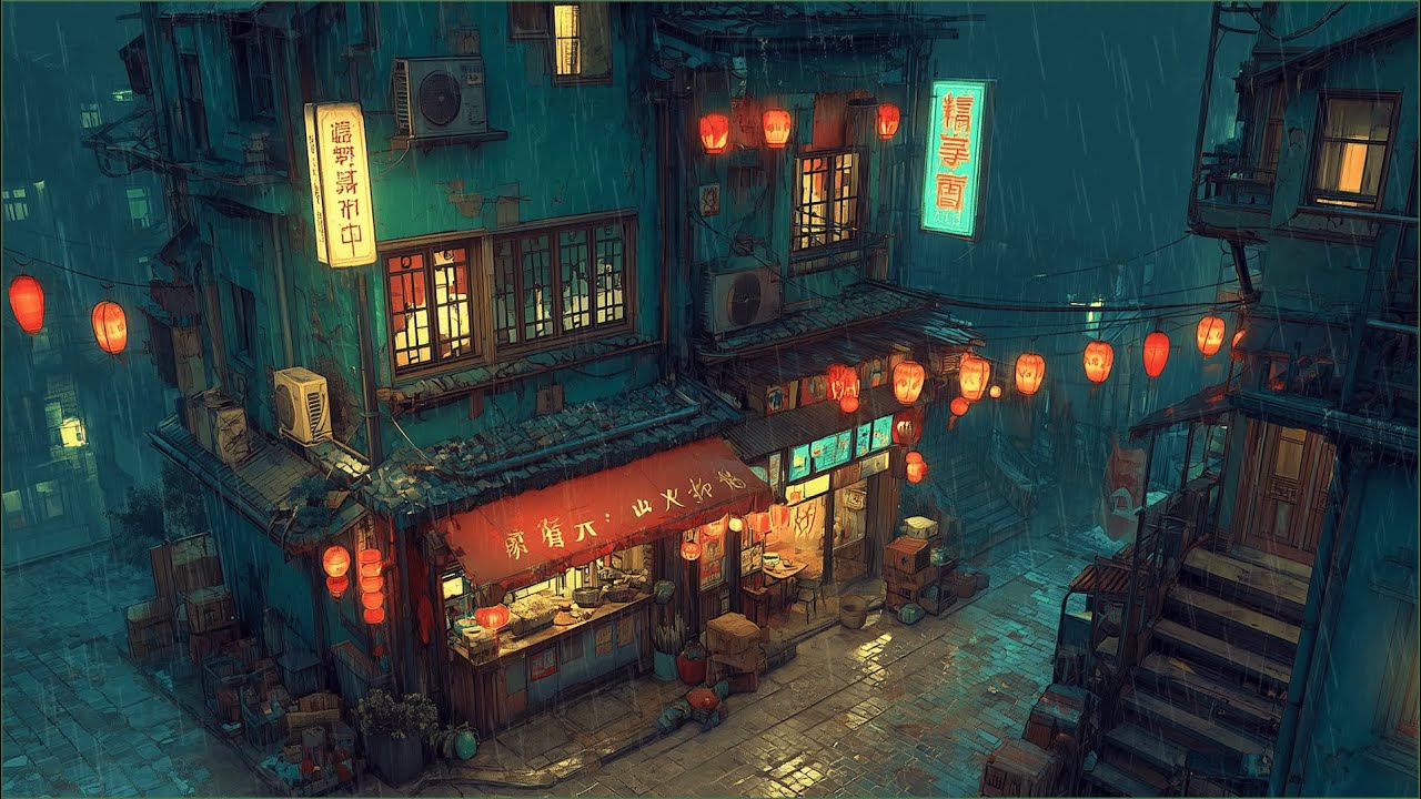 Rainy Ryokan Nostalgic Rain 🌧 80s 90s Lofi Hip Hop Beats for Study ...