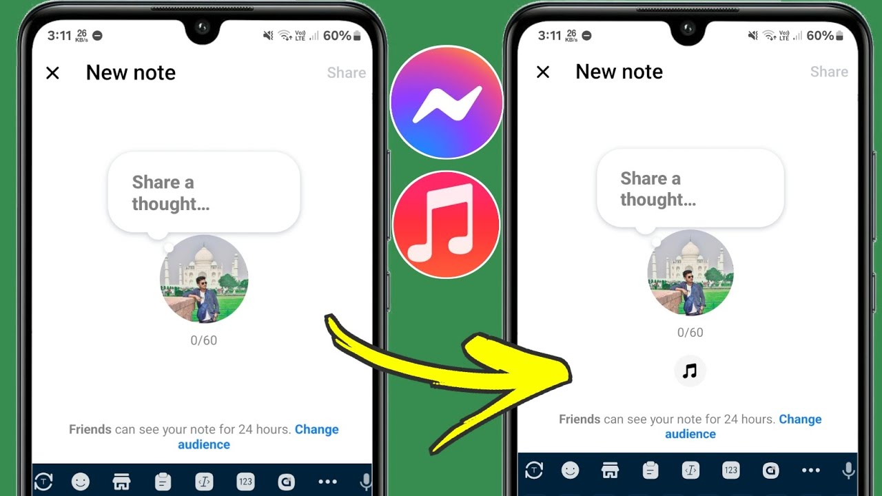 How to Fix Music Option Not Showing on Messenger Notes | How to Add ...