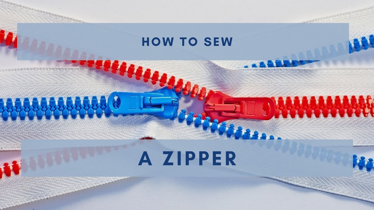 How to sew a zipper | Sewing Tutorial - YouTube