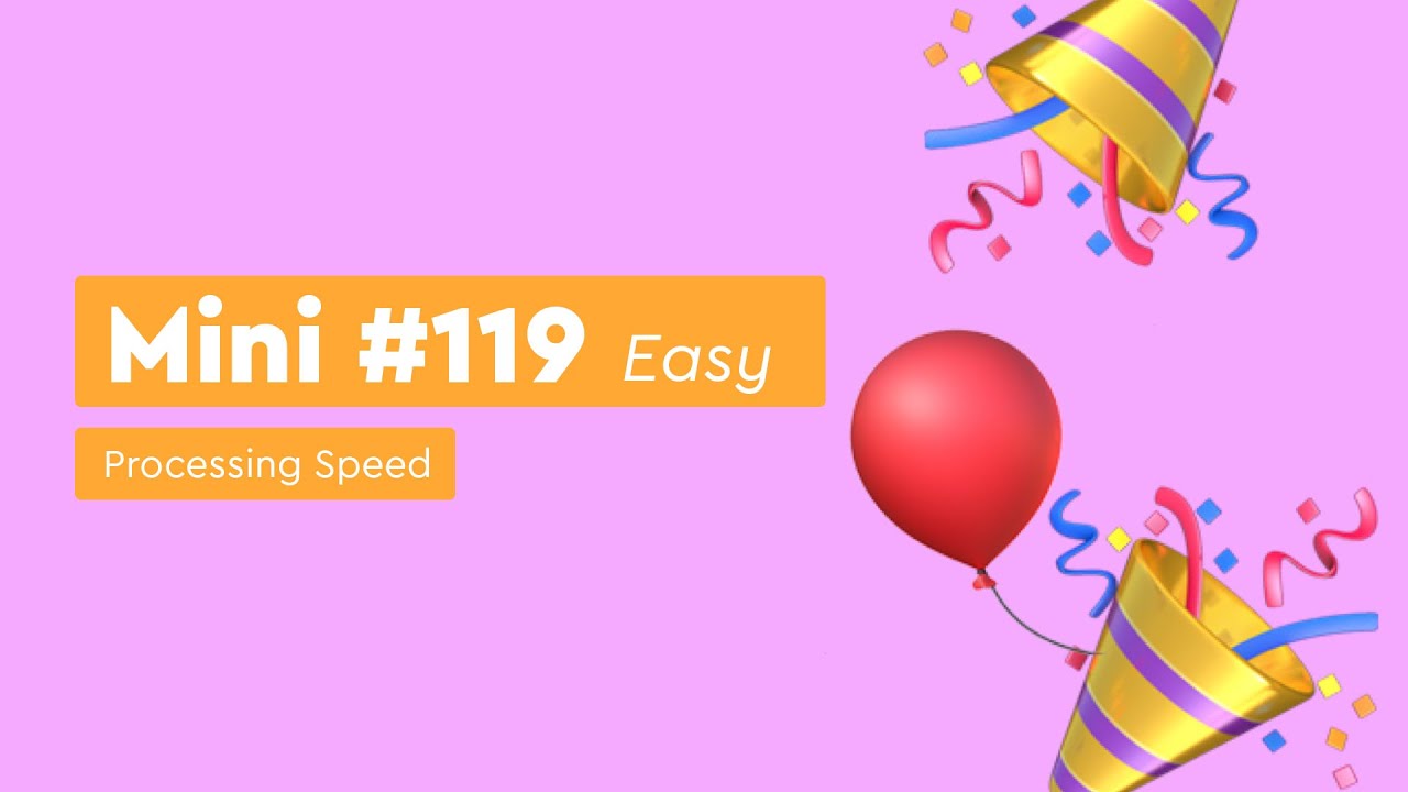 Processing Speed Activity - Mini Packet 119 - Easy - YouTube