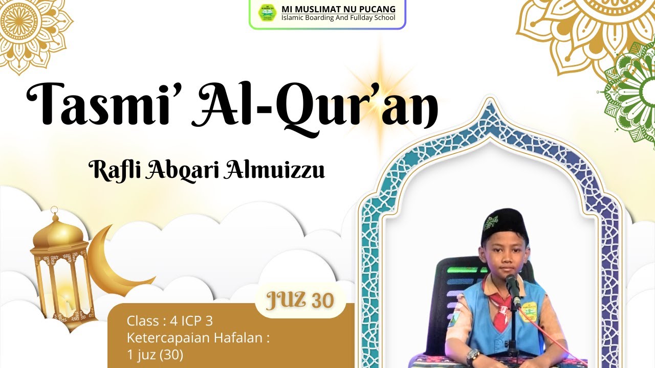 Rafli Abqari Almuizzu | Tasmi' Al-quran JUZ 30 - YouTube