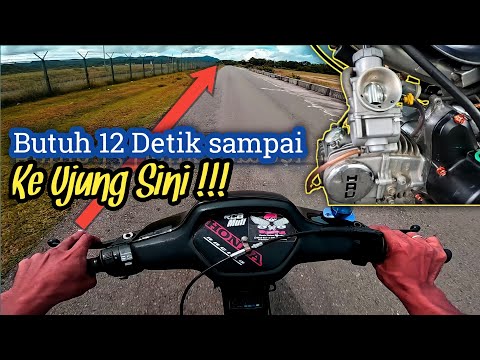 TESS SPEED!! Supra 115cc Trek Lurus, Cocok Balapan? Supra Legend 2022