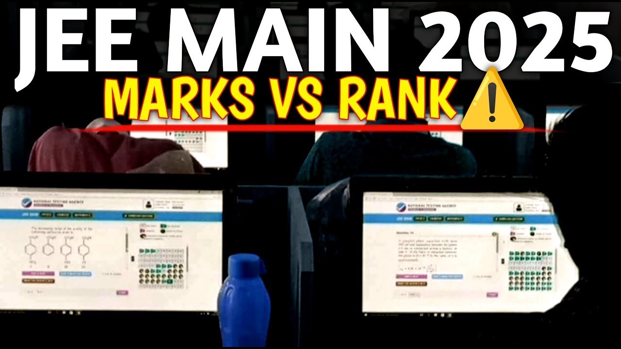 JEE main Marks vs Percentile vs Rank JEE Main 2025 - YouTube