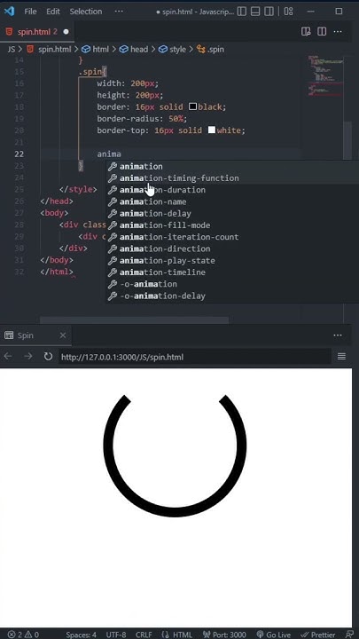how to create spin loader in CSS - YouTube