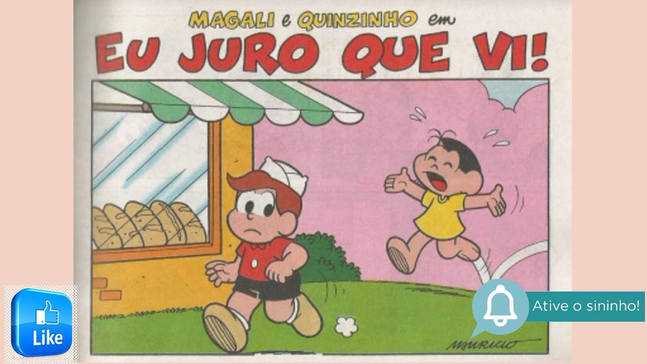 TURMA DA MÔNICA 🎬🎥📽📣MAGALI E QUINZINHO EM EU JURO QUE VI! - YouTube