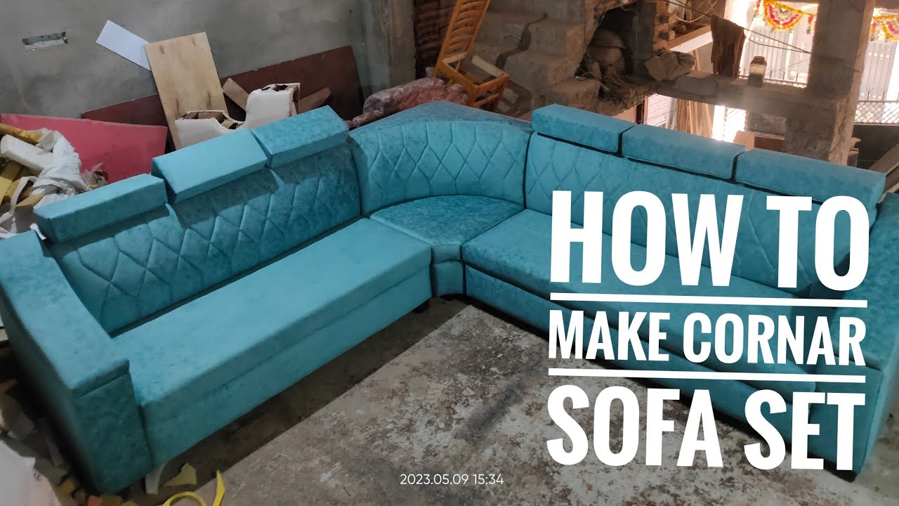 how to make cornar sofa set with headrest #sofaset #cornar #headrest # ...