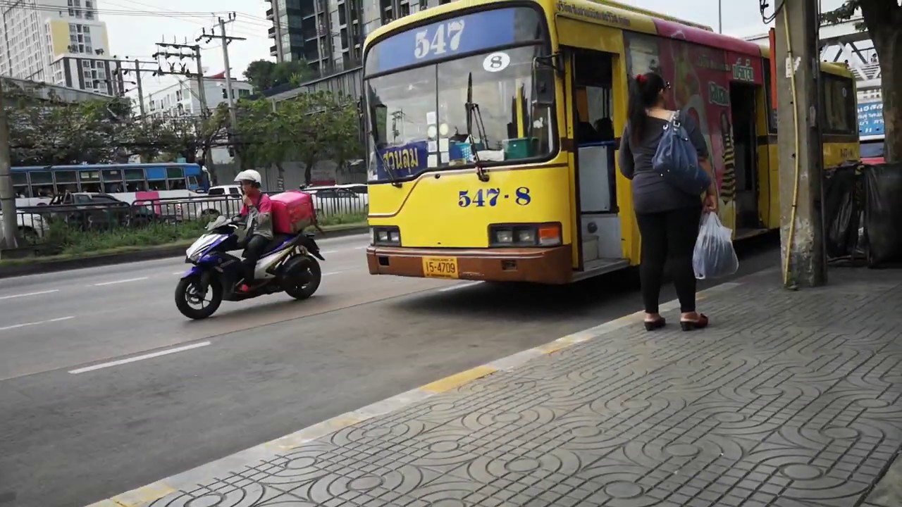 Bangkok Private Joint Hyundai Bus Route 547「547-8」 - YouTube