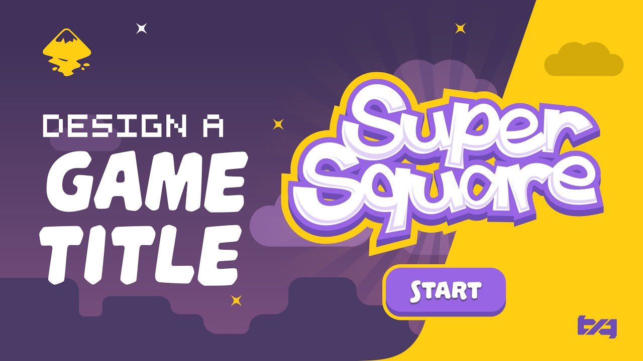 How Design a Game Title in Inkscape - YouTube