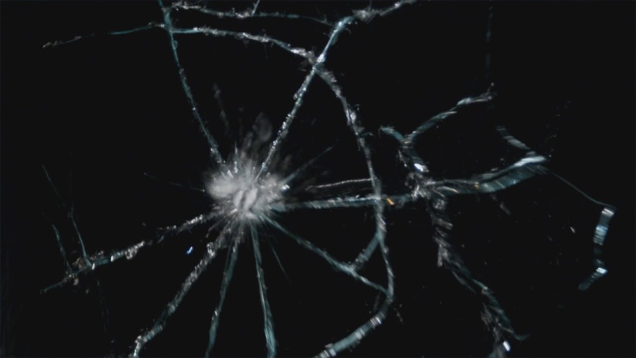 Action stock footage with a black screen (42) - broken glass - YouTube