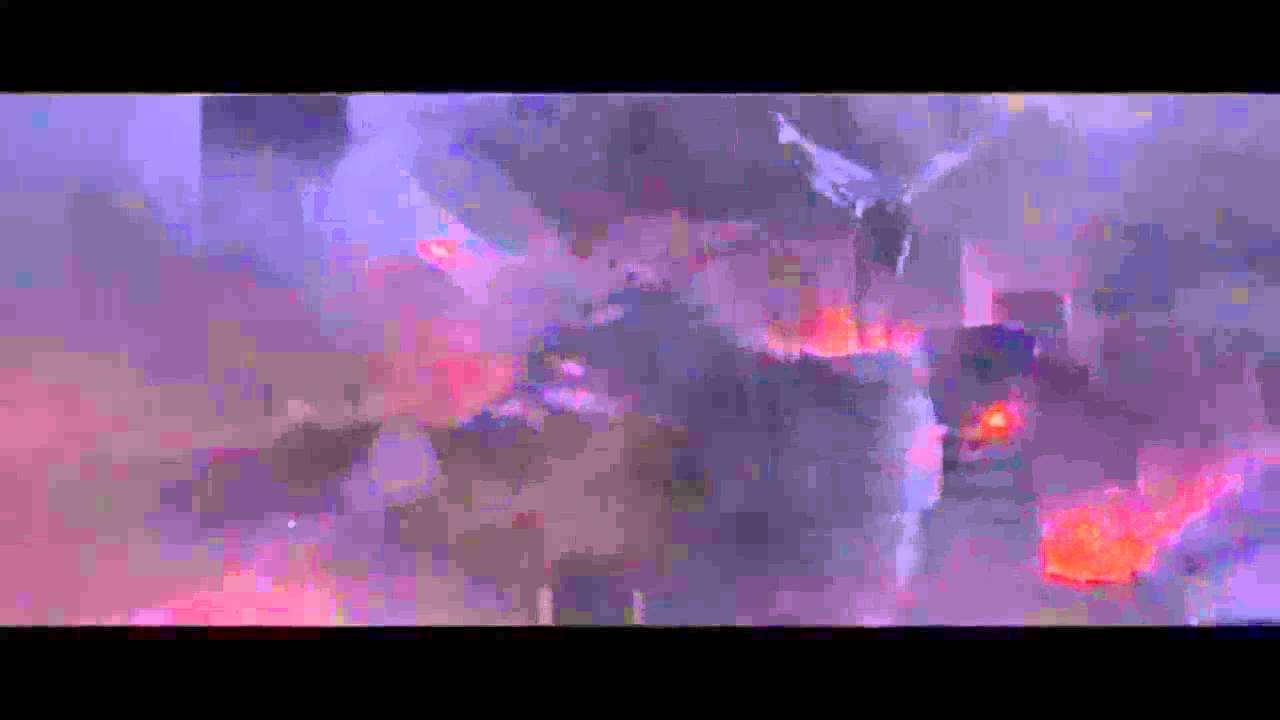 Godzilla 2014 scene/clip godzilla vs muto atomic breath final battle ...