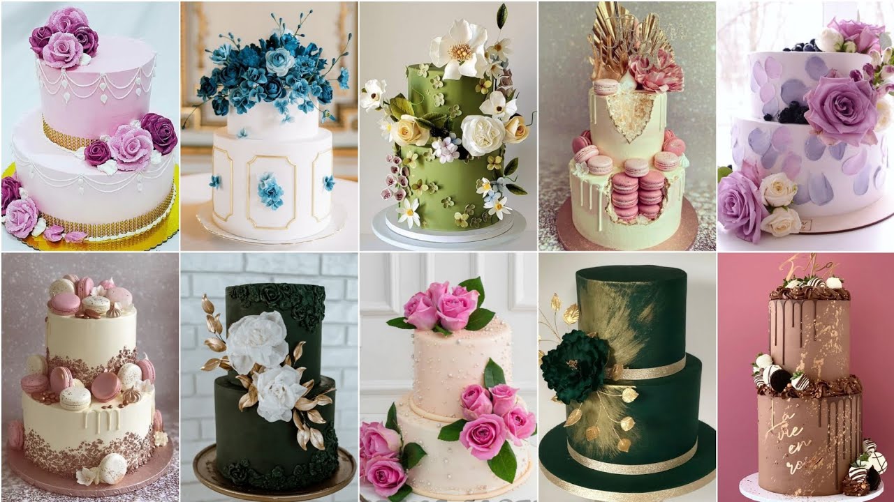 💯 two tier cake decorating ideas//two layer cake//two tier cake design ...