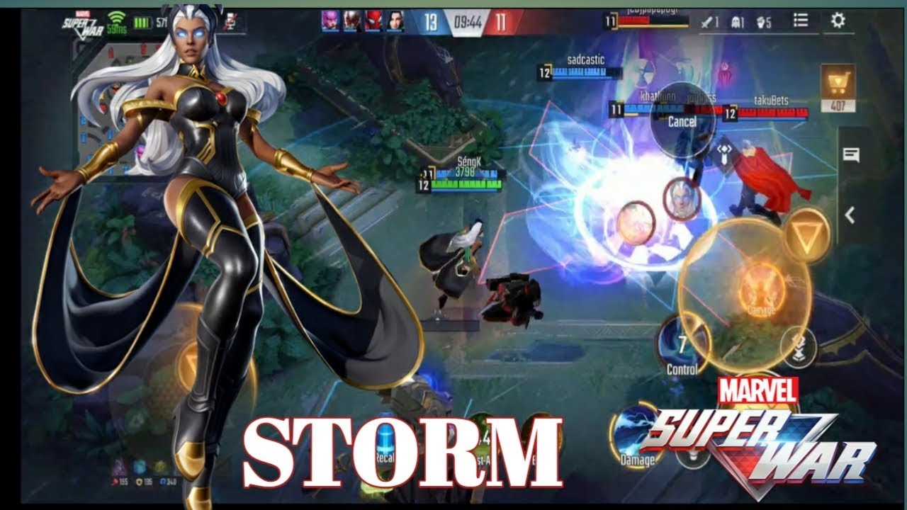 MARVEL SUPER WAR: Storm Gameplay, Queen of Wakanda - YouTube