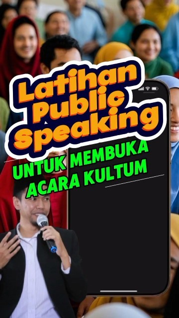 Latihan Public Speaking untuk membuka acara kajian - YouTube