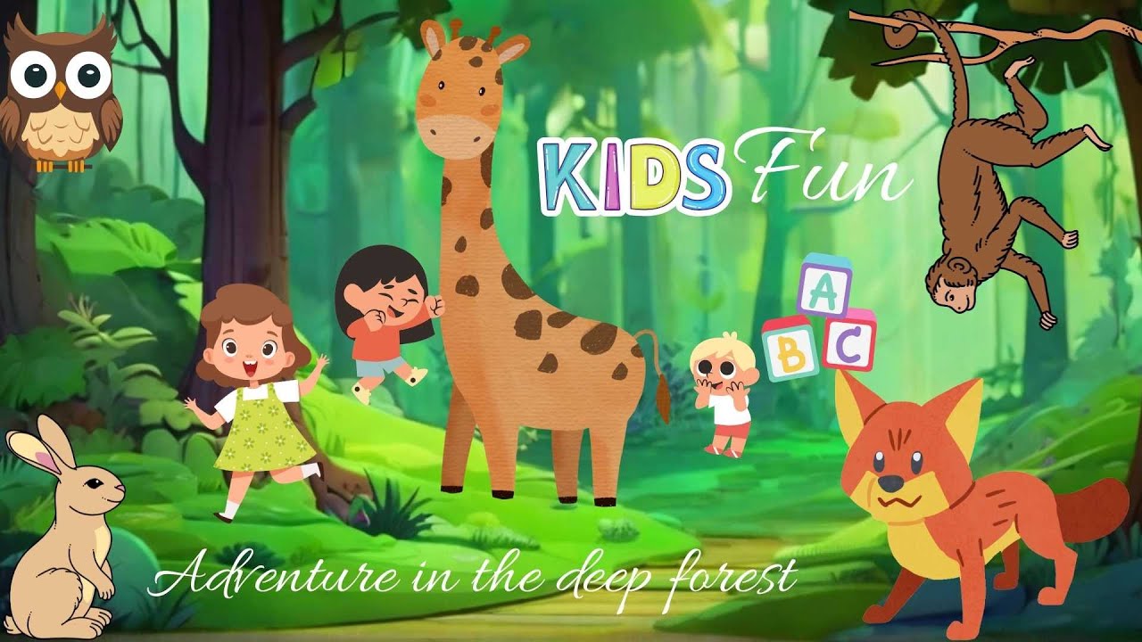 Fun Forest Adventures for Kids | Meet Monkey and Friends! 🐒🦒🐰🦊🦉 - YouTube
